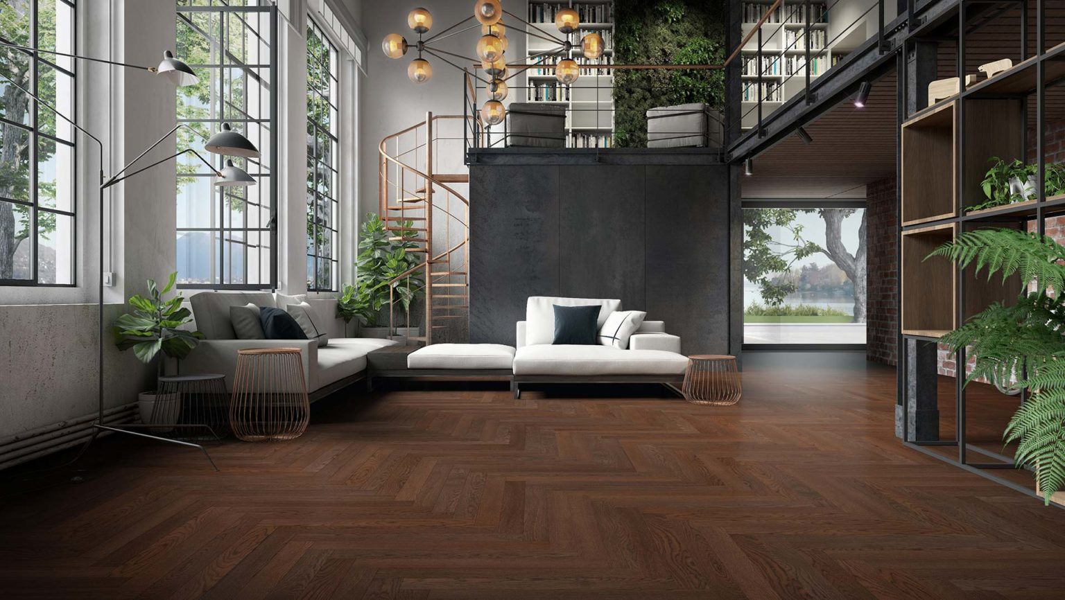 Pavimento in Legno Parquet Scuro | Listone Giordano